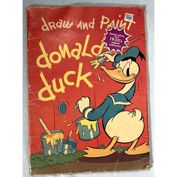 Art | Walt Disneys Draw And Paint Donald Duck 1936 Magazine Reprint 15 ...